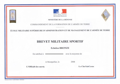 Le Brevet Militaire Sportif (BMS) – CERCLE SPORTIF SECURITE DEFENSE