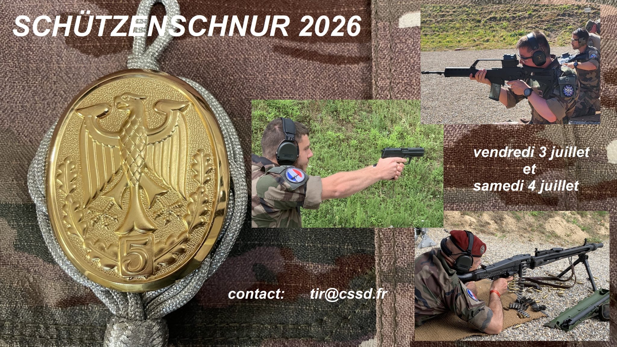 SCHÜTZENSCHNUR 2026 – CERCLE SPORTIF SECURITE DEFENSE
